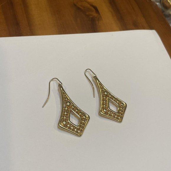 Monet | Jewelry | Vintage Signed Monet Earrings Pierced Gold Tone ...